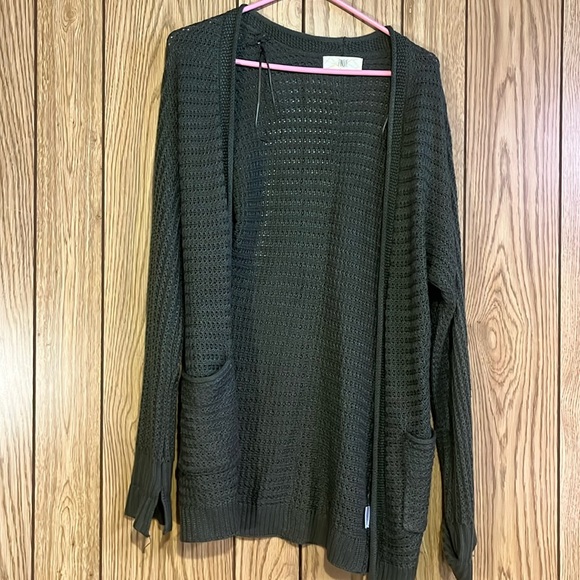 PINQUE | Sweaters | Green Knit Cardigan | Poshmark